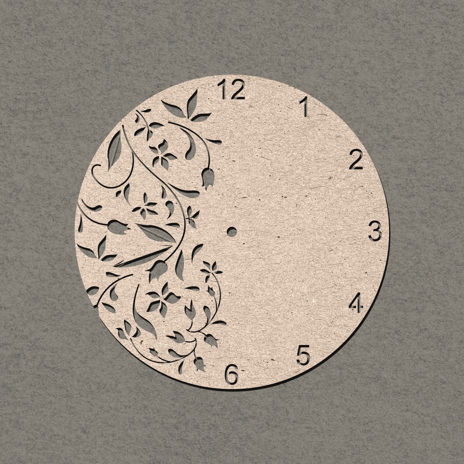 MDF Wall Clock Base 50cm(Dia) — Resinarthub