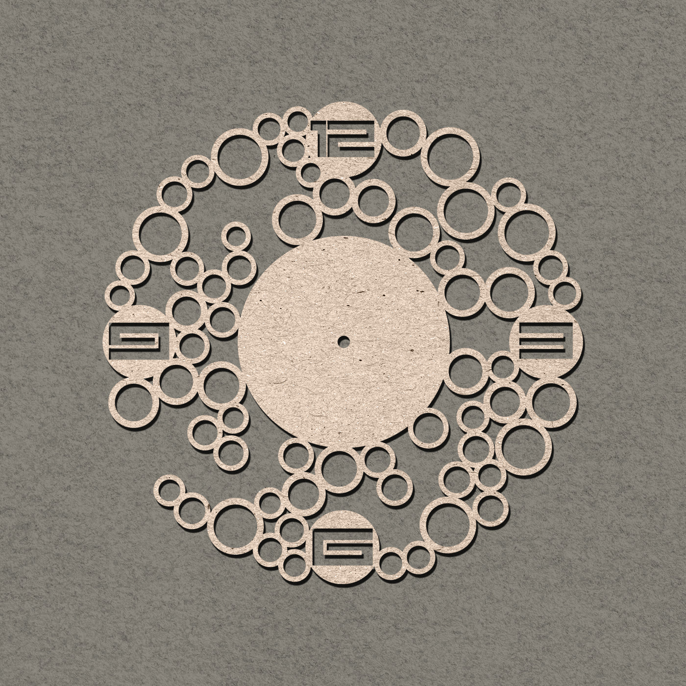 Bubble Shaped MDF Wall Clock Base 50cm (Dia) — Resinarthub