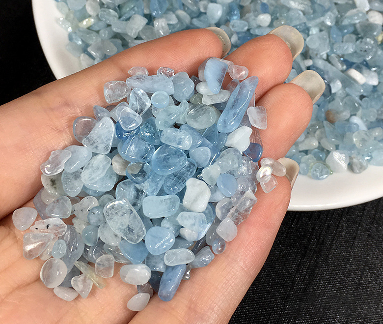 Polished Sky Blue Colored Crystal Stones for Resin Art — Resinarthub
