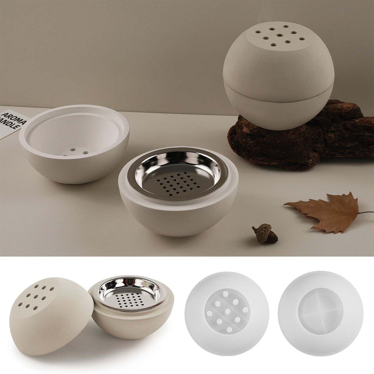 Incense Burner Silicone Molds Jesmonite & Cement (without Burner Grill ...