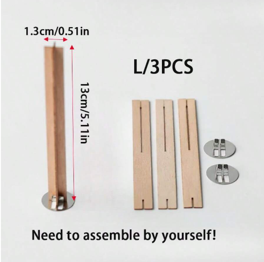 3pc Set Cross Wooden Wicks for Candle Making — Resinarthub