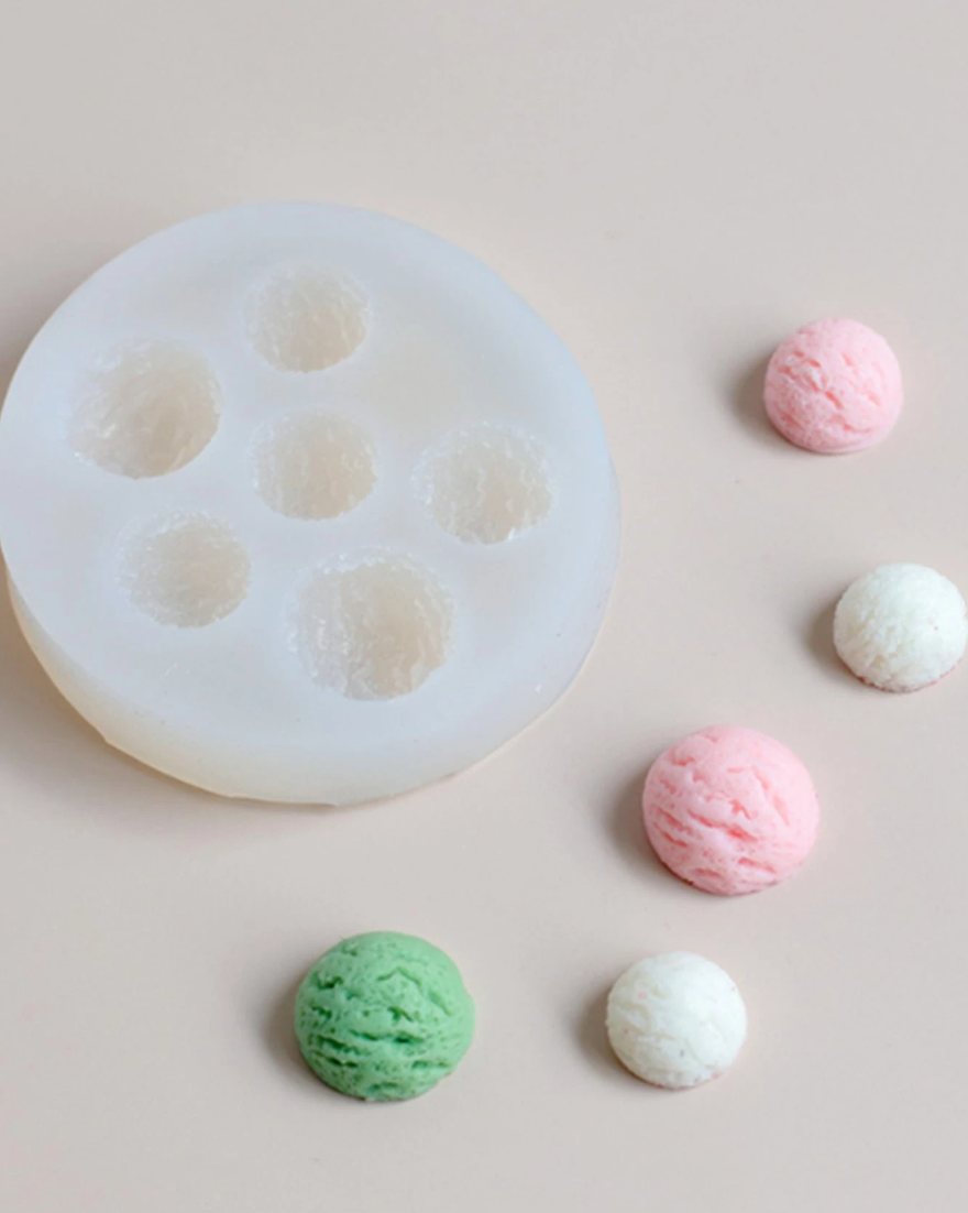 Ice Cream Scoop Shape Silicon Mold For Candle Making — Resinarthub