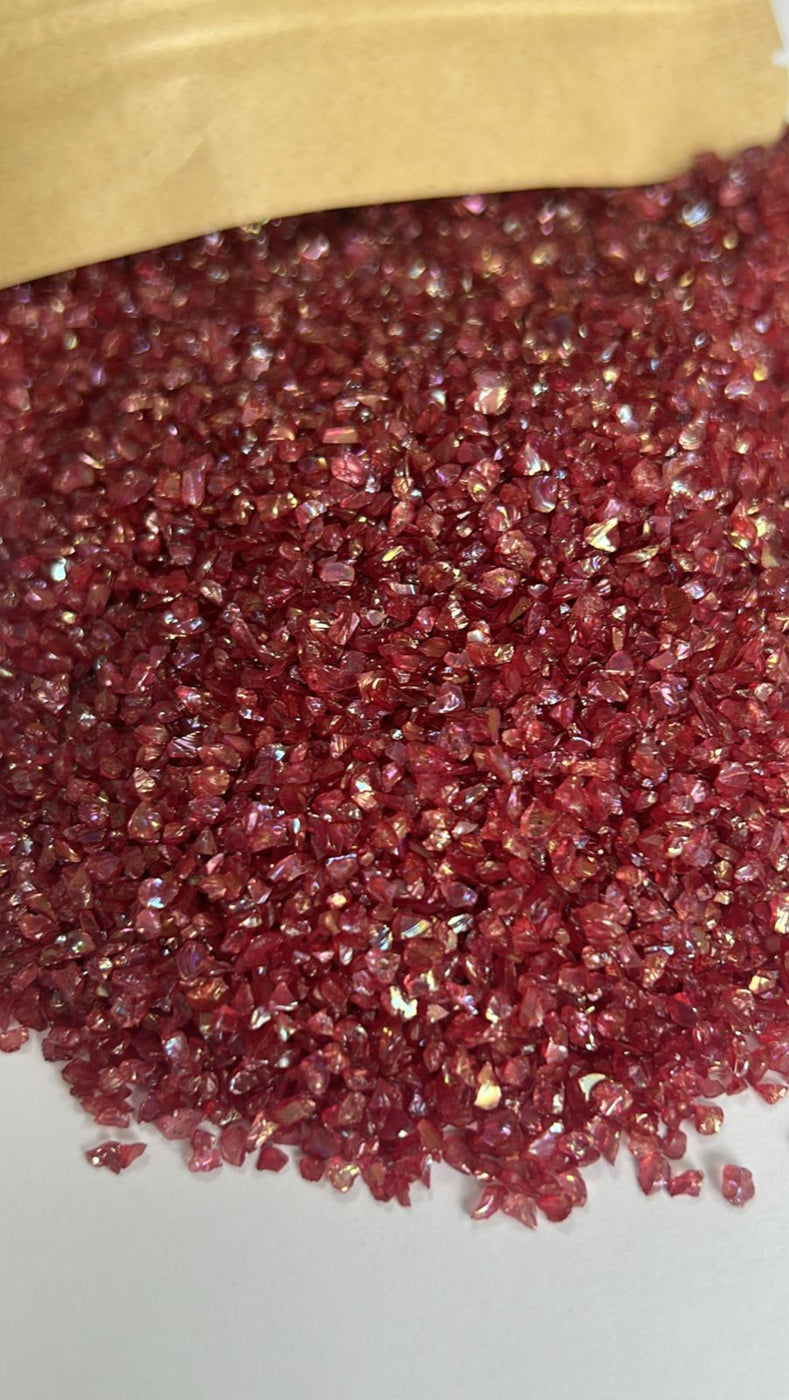 Dusty pink color crushed stones for resin art-250gms — Resinarthub