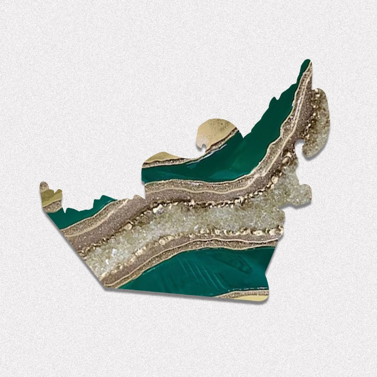 UAE Map with Eagle Shaped MDF Board for Resin Art — Resinarthub
