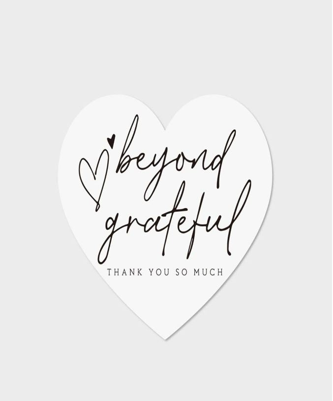 Heart Shaped Thank You Card for E-Com Packs — Resinarthub