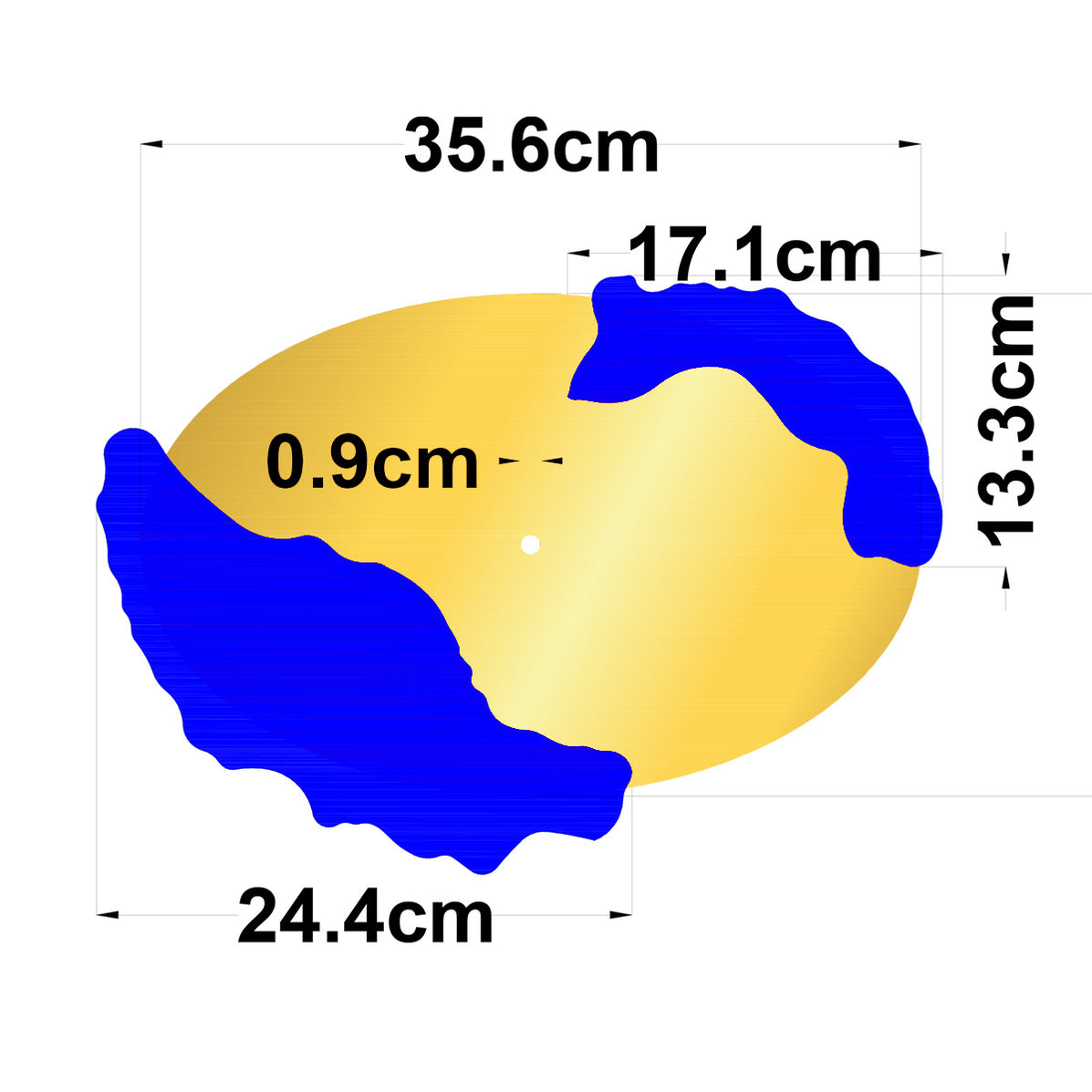 Oval Geode Clock Base — Resinarthub